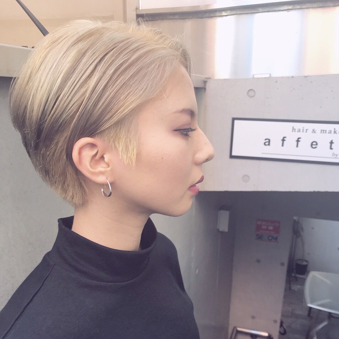 ミヤザキスタイル セレブ風ハンサム刈り上げショート ミヤザキスタイル セレブ風ハンサム刈り上げショート