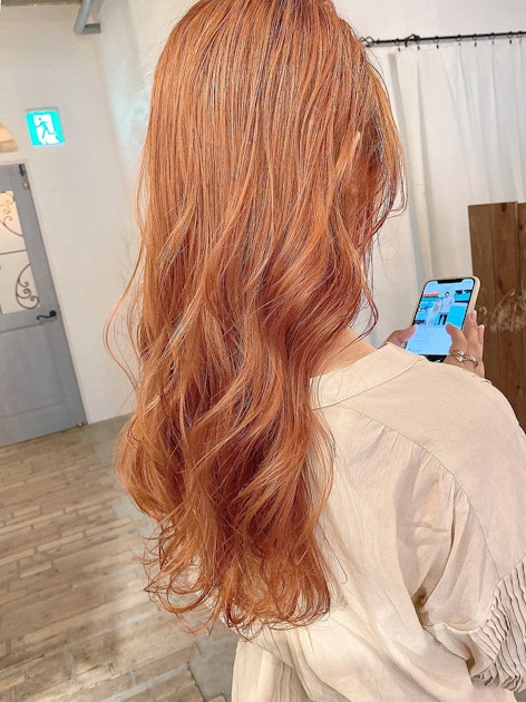 【2021年旬】暖色系ヘアカラーはオレンジ系で決まり！髪色別カタログ｜ホットペッパービューティーマガジン